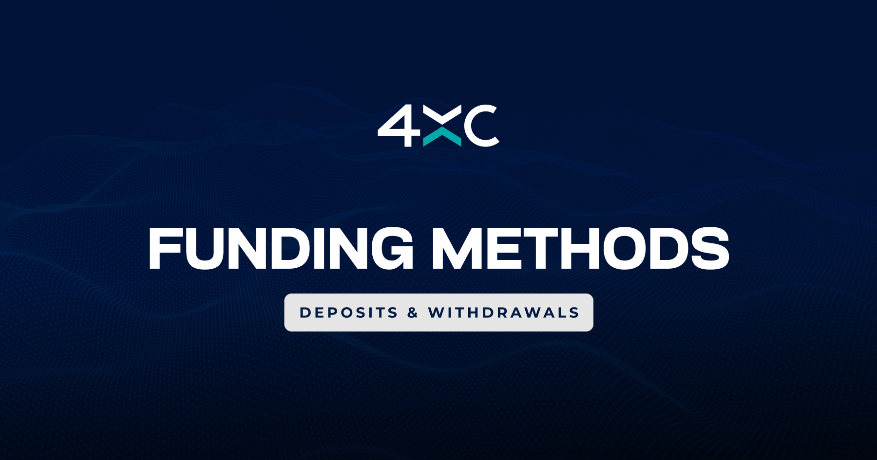 Métodos de Depósito | 4XC